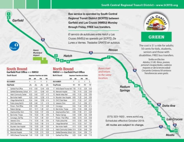 Green Route Starts Monday, October 28th – South Central Regional Transit